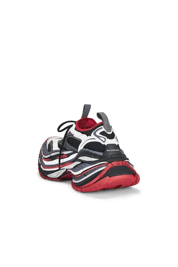 Balenciaga Platform Sneaker In Black Grey & Red - 20% Off